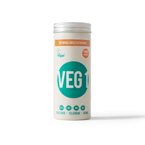 Multivitamin Veg1 S Příchutí Pomeranč žvýkací Tablety 180 Ks